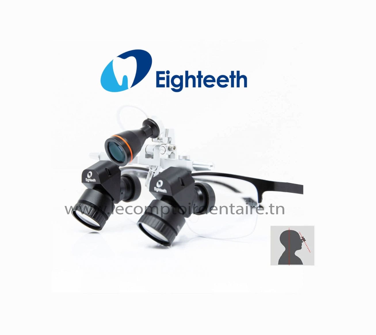 Le comptoir dentaire | LOUPE BINOCULAIRE BRILLANCE 48° - EIGHTEETH